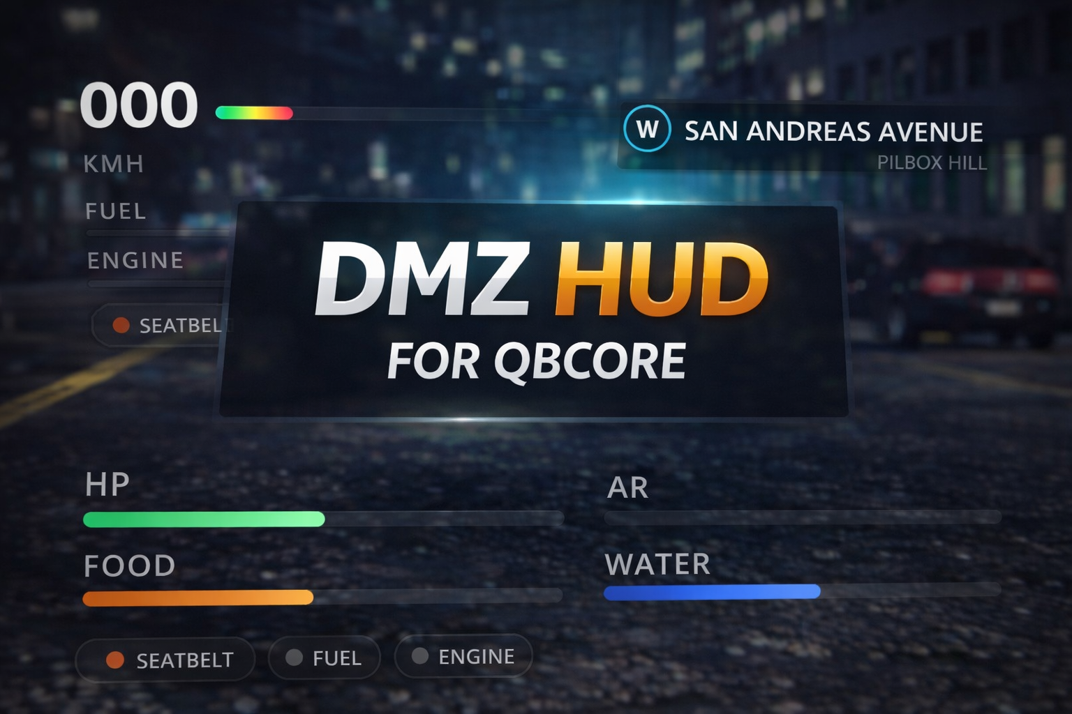 PAID - [PAID] DMZ HUD | HUD Script | [QBCore / ESX / QBOX] | VAG ...