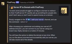 Guide - 🔐 Server IP to Domain with FiveProxy | VAG - World's largest ...